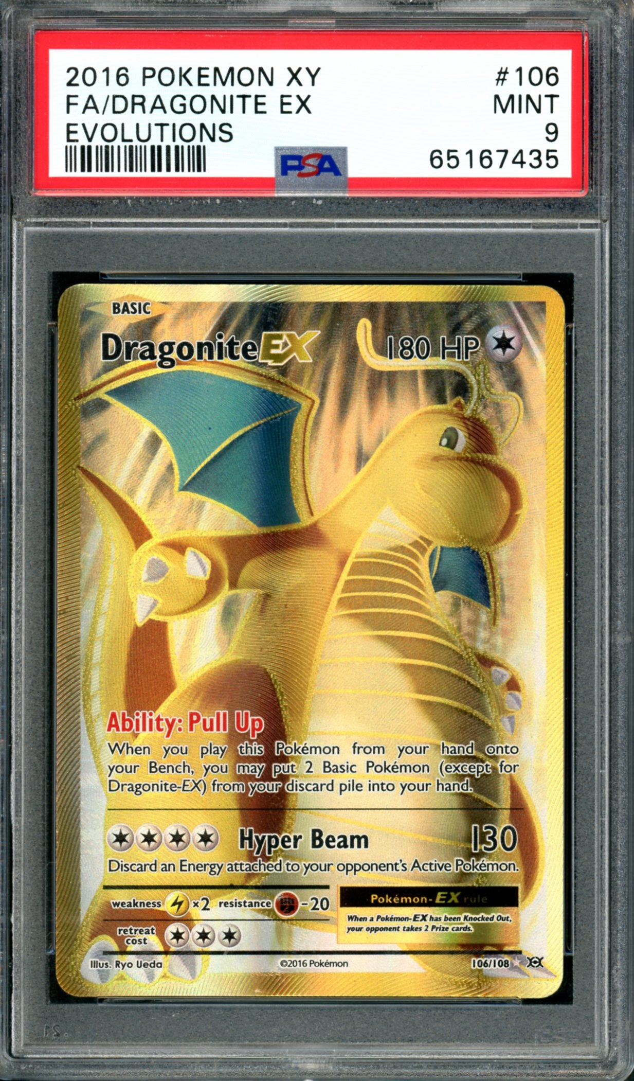PSA 9 Dragonite EX (106/108) [Evolutions] – Troll Aus PTY LTD